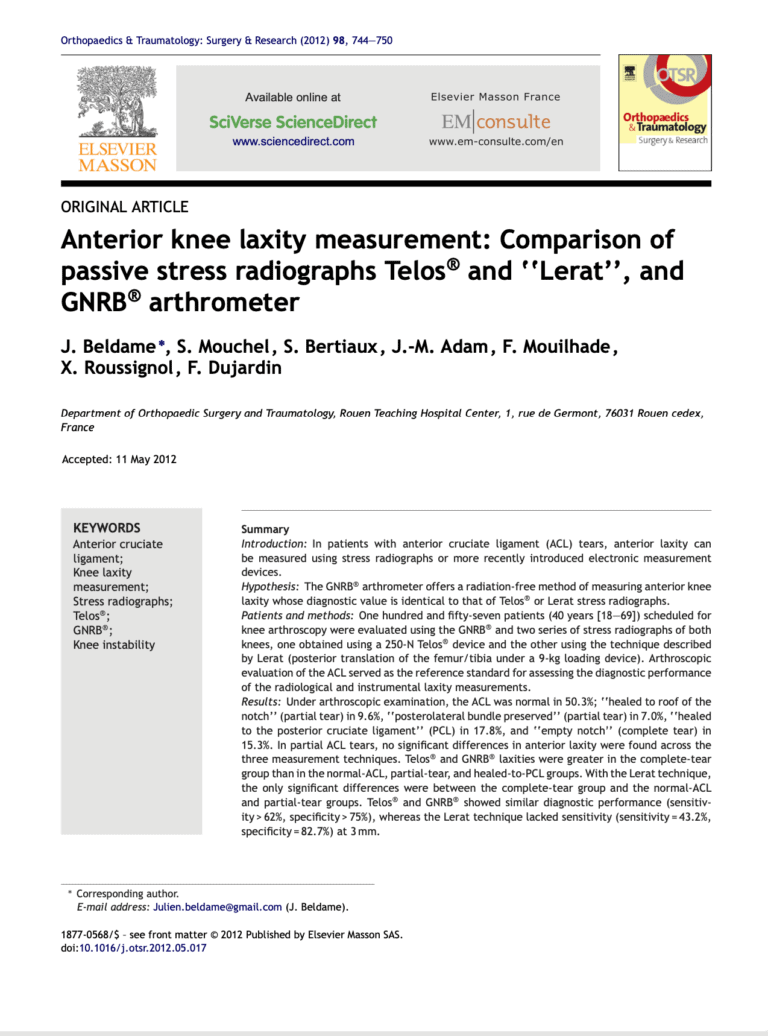 Top 6 ACL Diagnostic Tests Explained: Unlocking Knee Stability