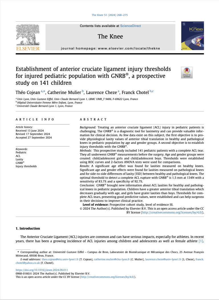 Pediatric ACL Injuries: New Study Sets Diagnostic Thresholds